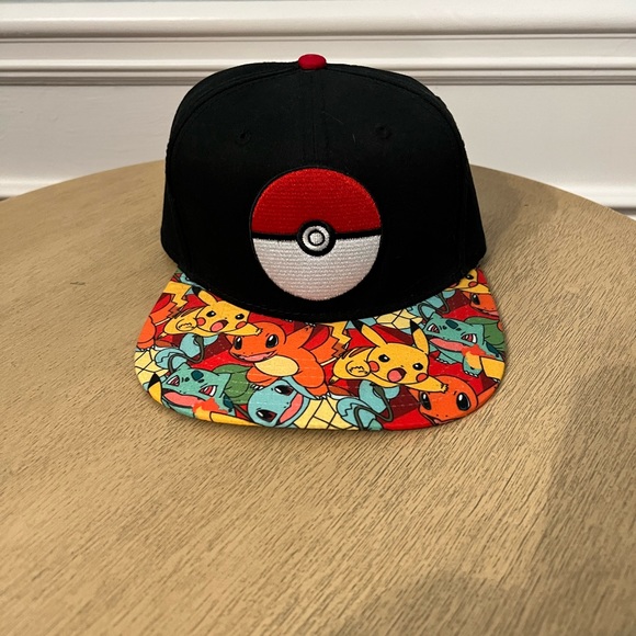 Snapback | Accessories | Pokmon Pokeball Poke Ball All Over Bill ...